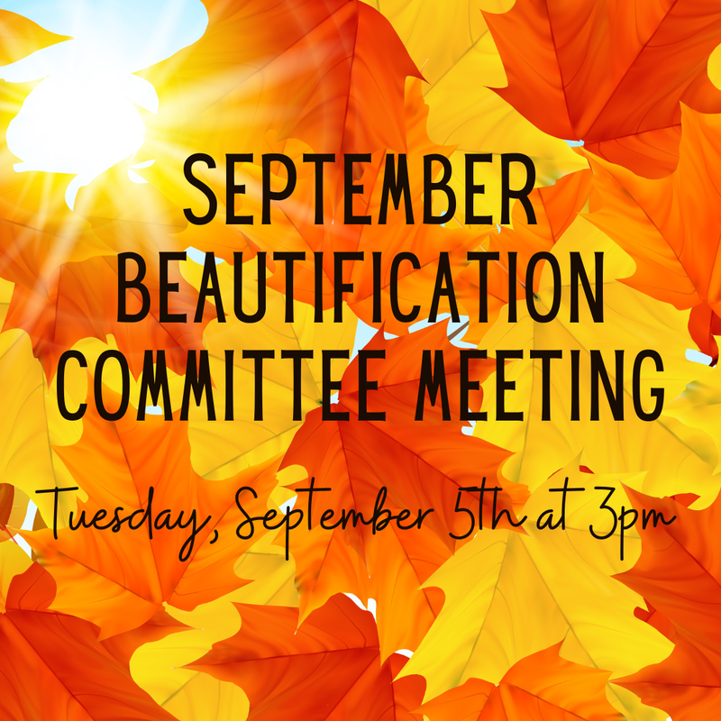 Beautification Committee Meeting
